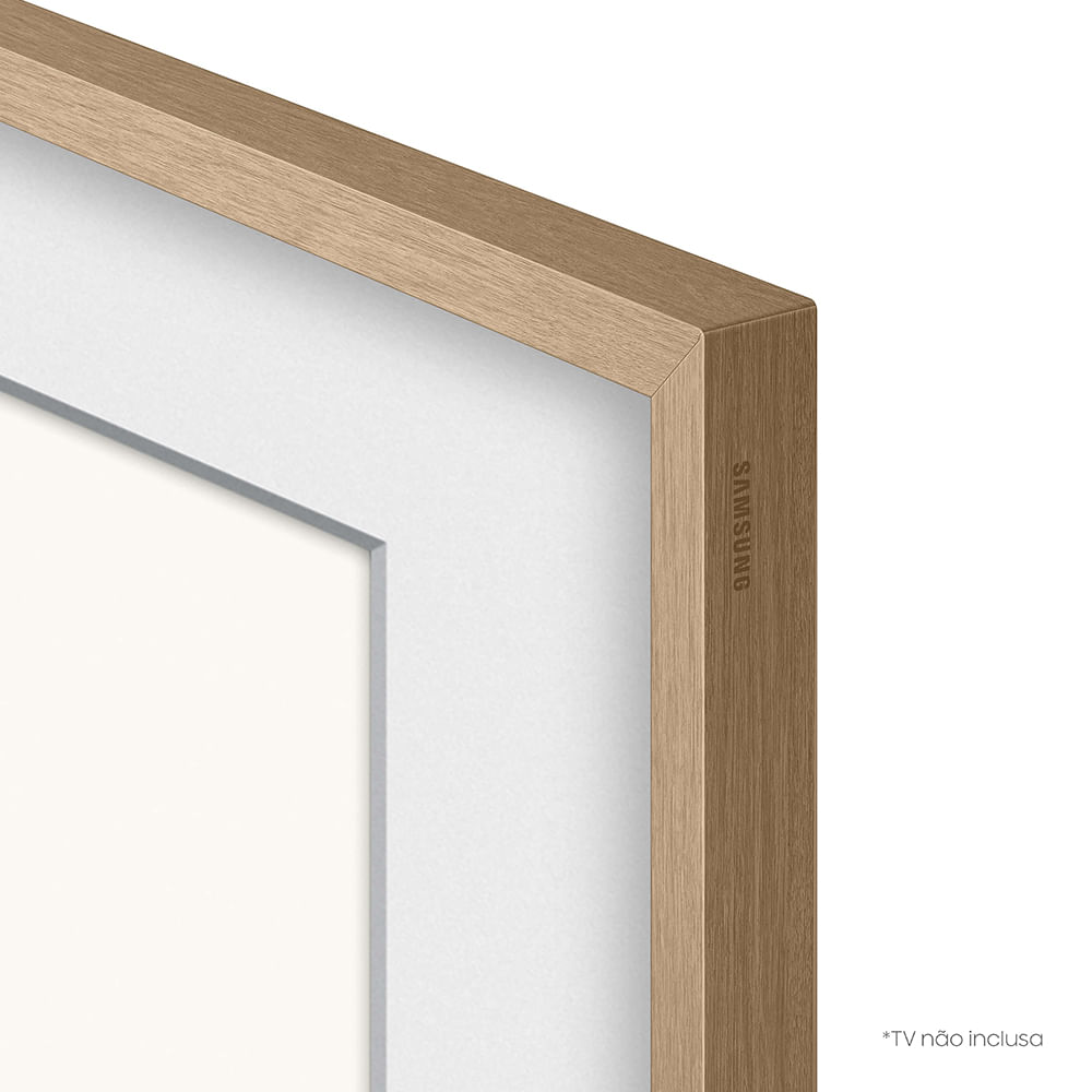 Moldura para Smart TV 50" The Frame 2021 Bege Amadeirado - Samsung Brasil