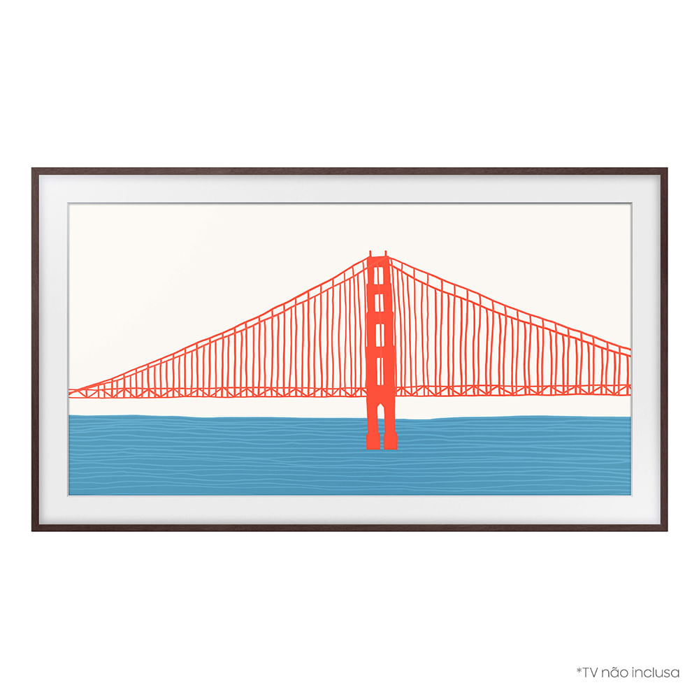 Moldura para Smart TV 65 The Frame 2021 Marrom - Samsung Brasil