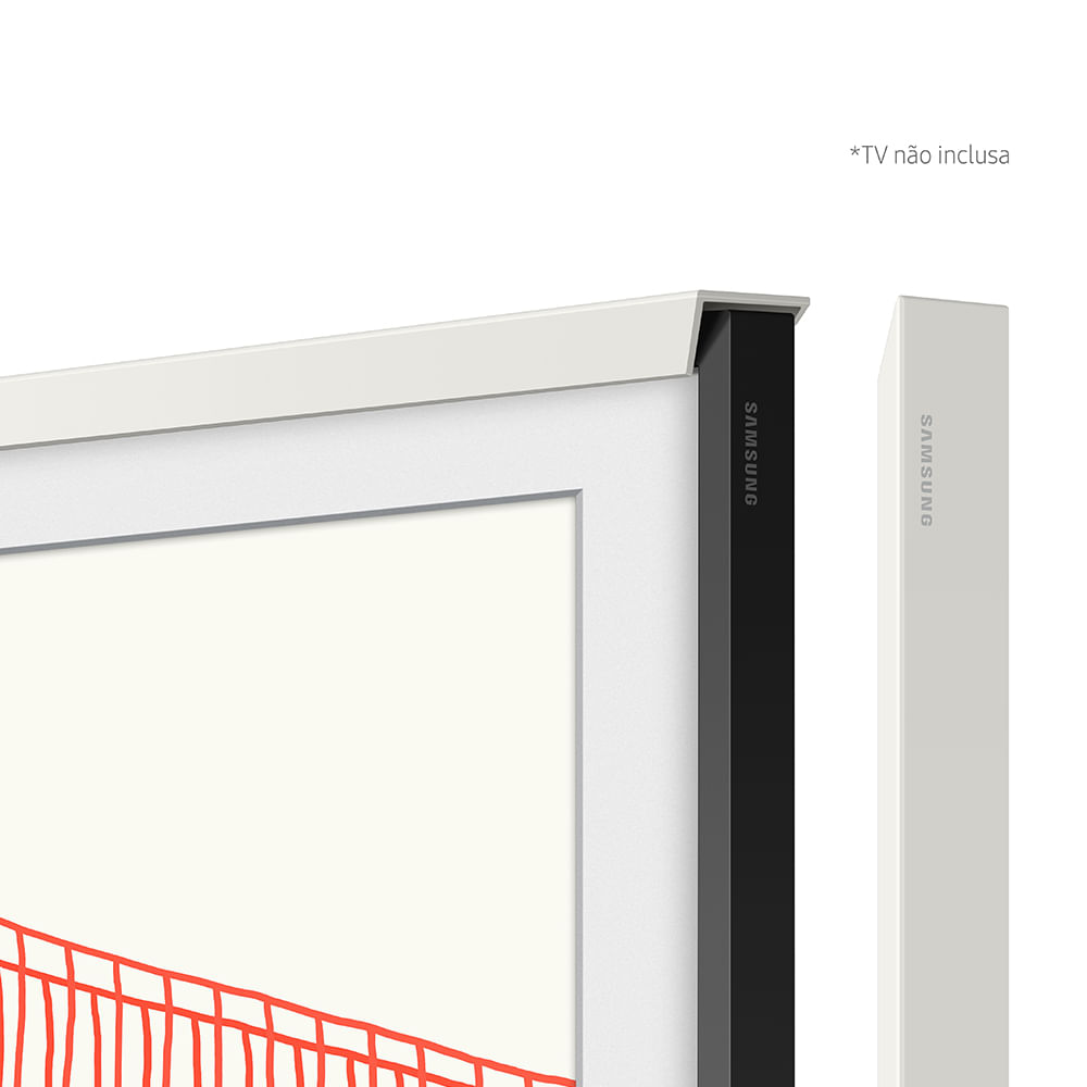 Moldura para Smart TV 55" The Frame 2021 Branco Estilizado - Samsung Brasil