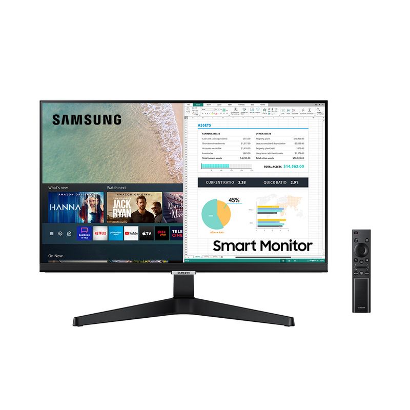 Smart Monitor FHD Samsung 24", Plataforma Tizen™, Tap View, HDMI ...