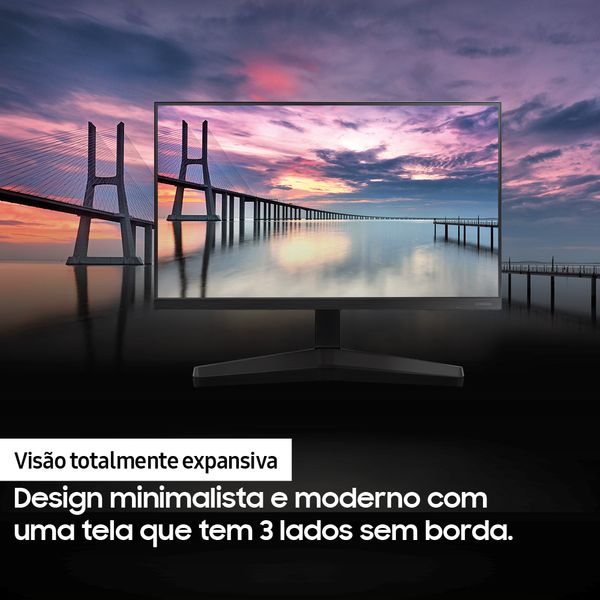 Monitor Gamer Samsung T350 27” FHD, Tela Plana, 75Hz, 5ms, HDMI, FreeSync, Game Mode - Samsung ...