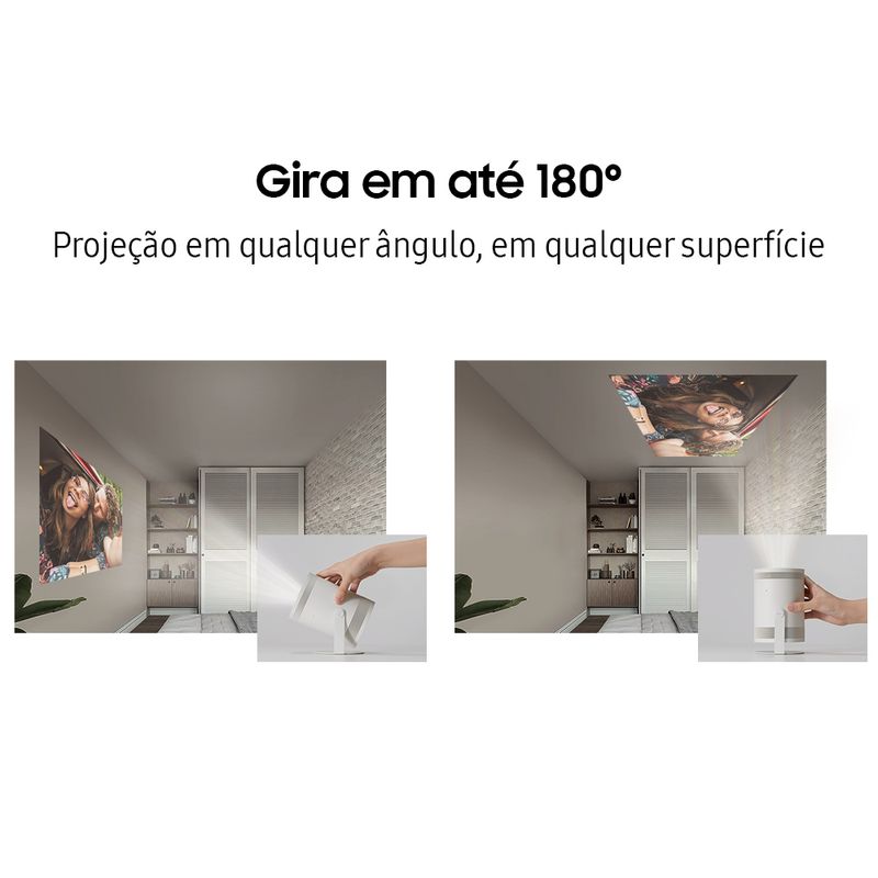 Samsung The Freestyle Projetor Smart Portátil, de 30 a 100 polegadas ...
