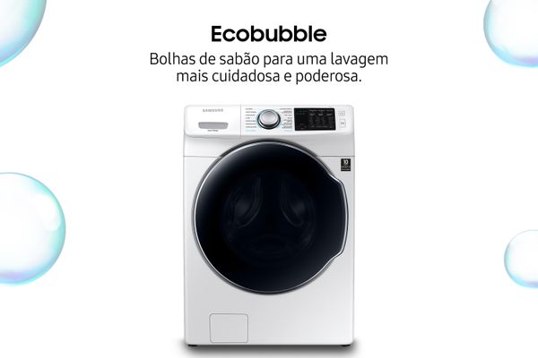 Lava & Seca WD7500NK com porta frontal e SmartThings, 15kg - Samsung Brasil