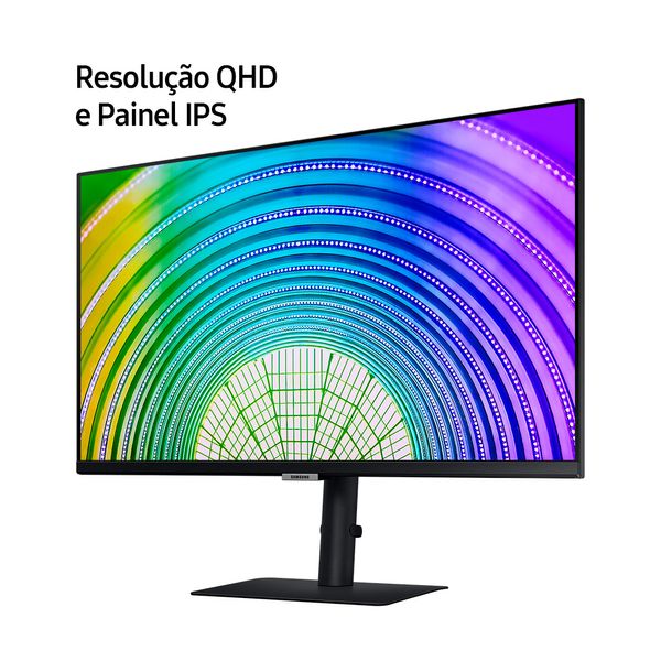 Monitor Samsung ViewFinity S6 27" QHD, Tela Plana, 75Hz, 5ms, HDMI, DP ...