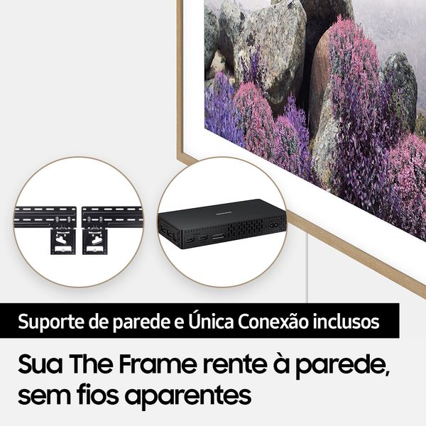 Samsung Smart TV QLED The Frame 2022 65LS03B,Tela Matte,Suporte de ...