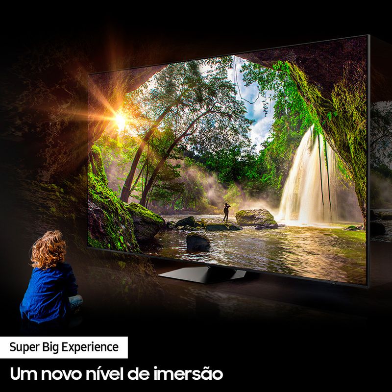 Samsung Smart TV 98" QLED 4K 98Q80C 2023, Modo Game, Processador com IA ...