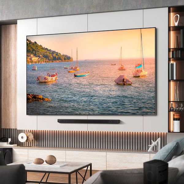 Samsung Smart TV 98" QLED 4K 98Q80C 2023, Modo Game, Processador com IA ...