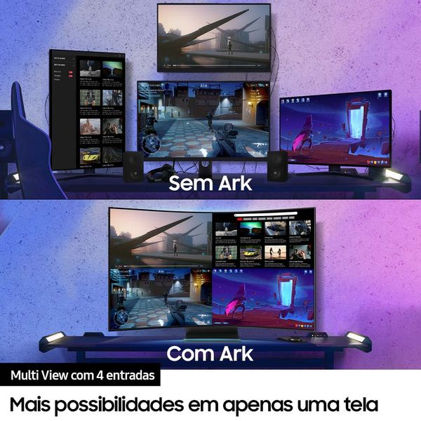 Monitor Gamer Samsung Odyssey Ark 55" 2nd Gen 4K, Tela Curva, 165Hz ...