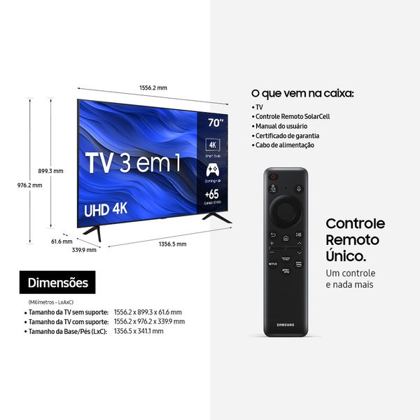 Samsung Smart TV UHD 4K CU7700 2023 - Samsung Brasil