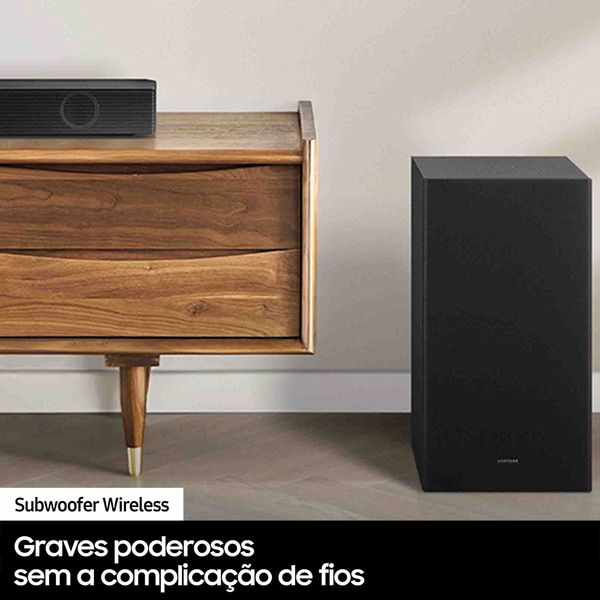 Soundbar Samsung HW-B550, com 2.1 canais, Bluetooth e Subwoofer sem fio ...