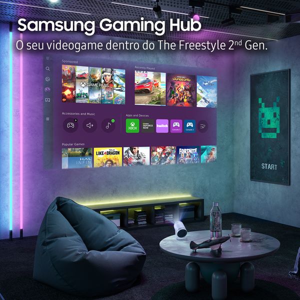 Samsung The Freestyle 2nd Gen projetor Smart Portátil - Samsung Brasil