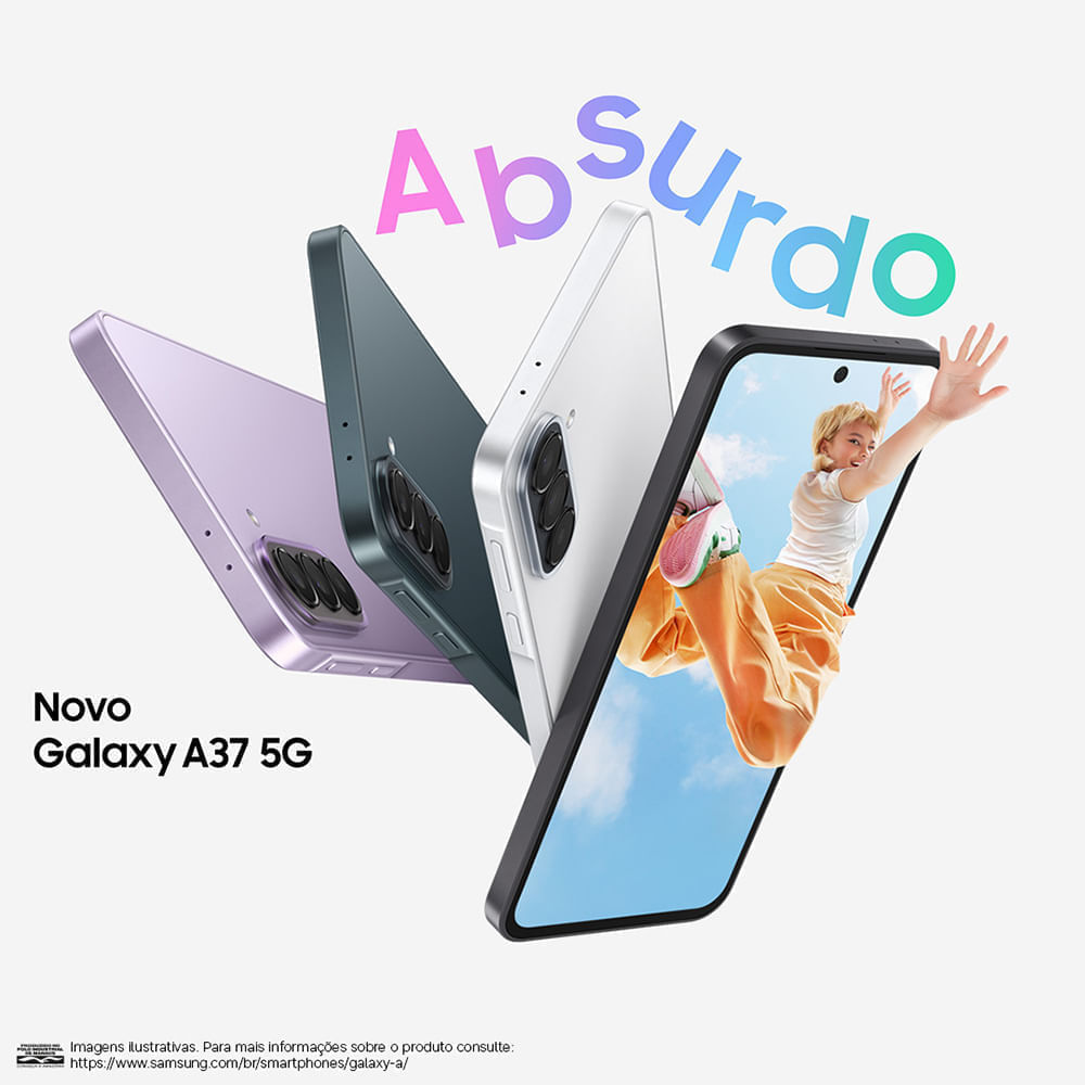 Celular Samsung Galaxy A37 5G 256GB, 8GB RAM, Câmera 50MP - Samsung Brasil